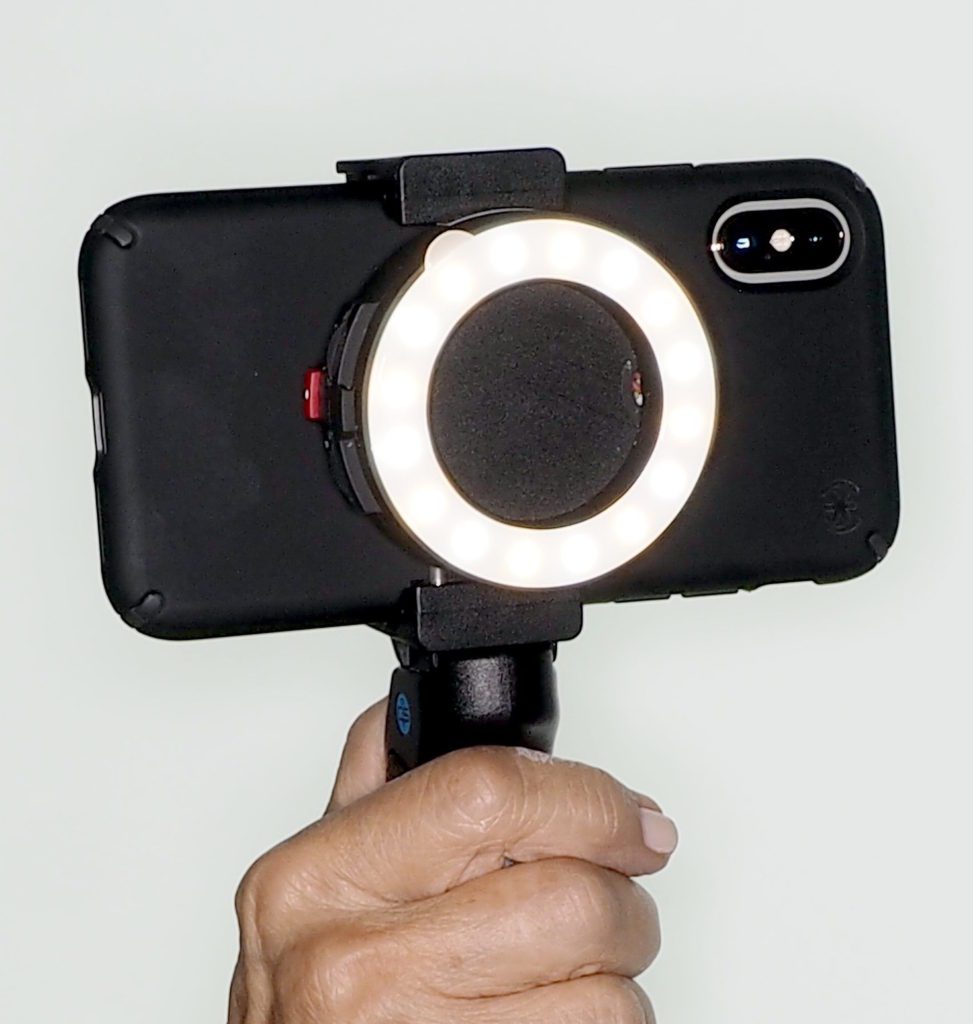 New LED Ring Light with Blue tooth hand control for Smart Phones - Dine ...